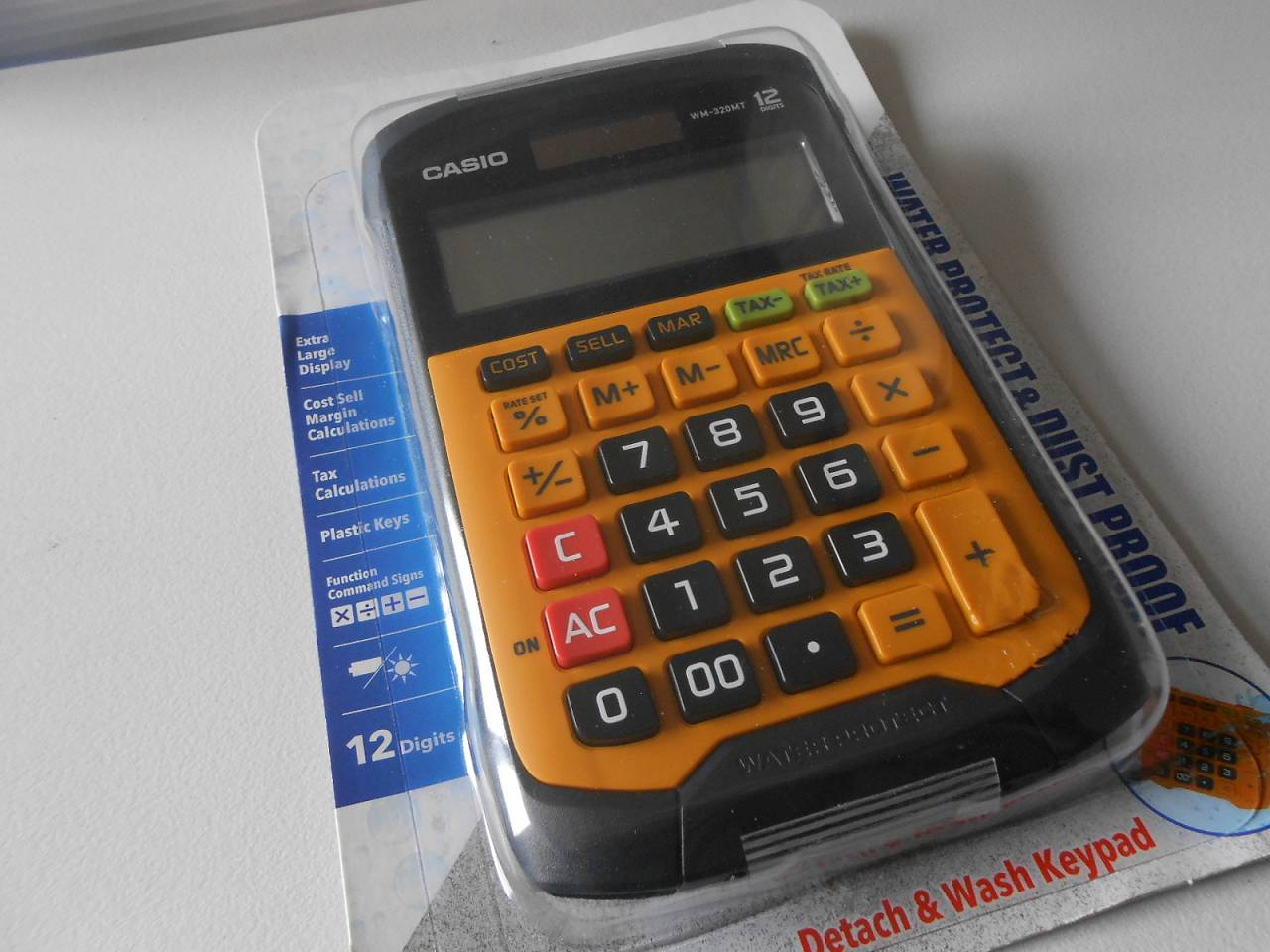 Zona Casio: Prueba: calculadora resistente al agua y al polvo Casio WM-320MT