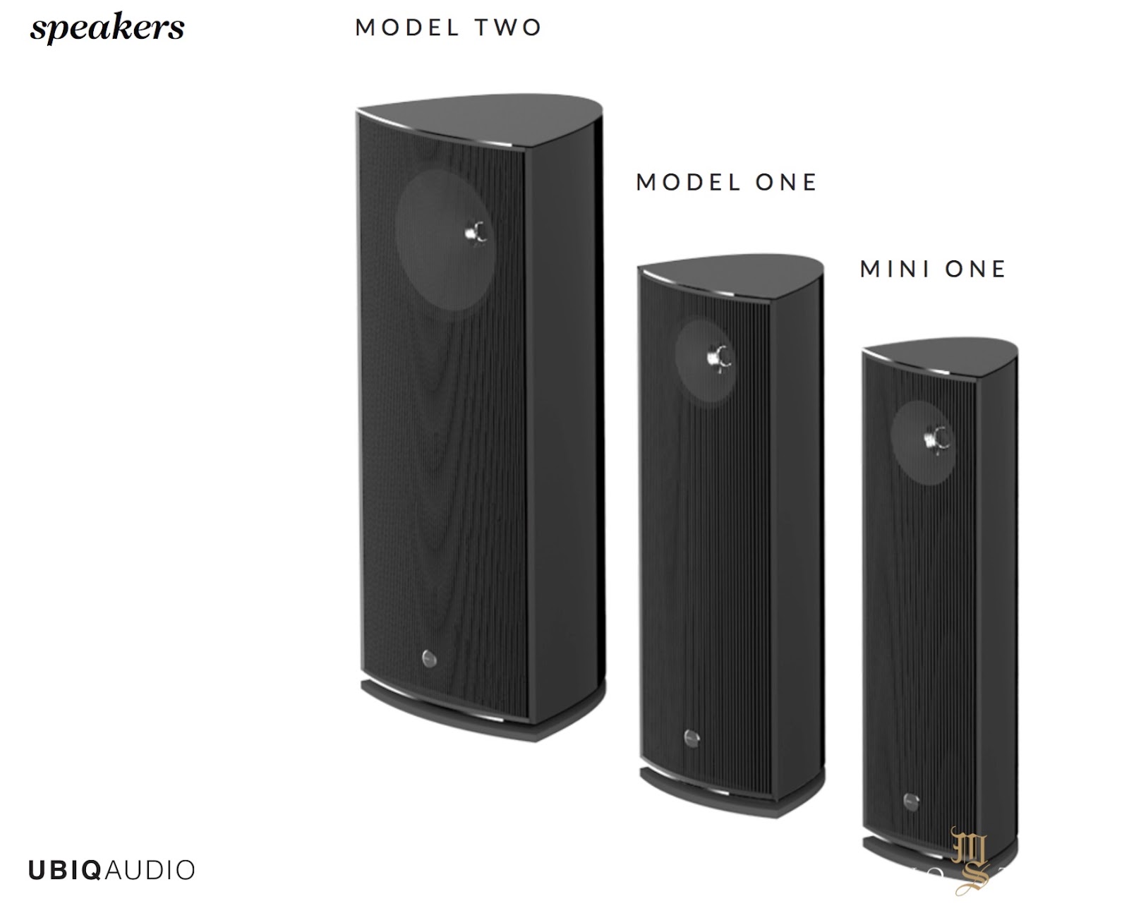 Ubiq Audio Model One, Model Two and Mini One speakers NEW – M & S ...