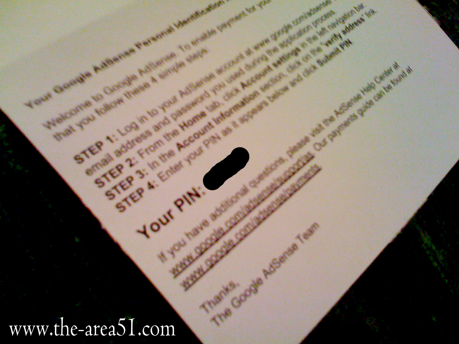 All Types of Info: Google Adsense Address Verification PIN