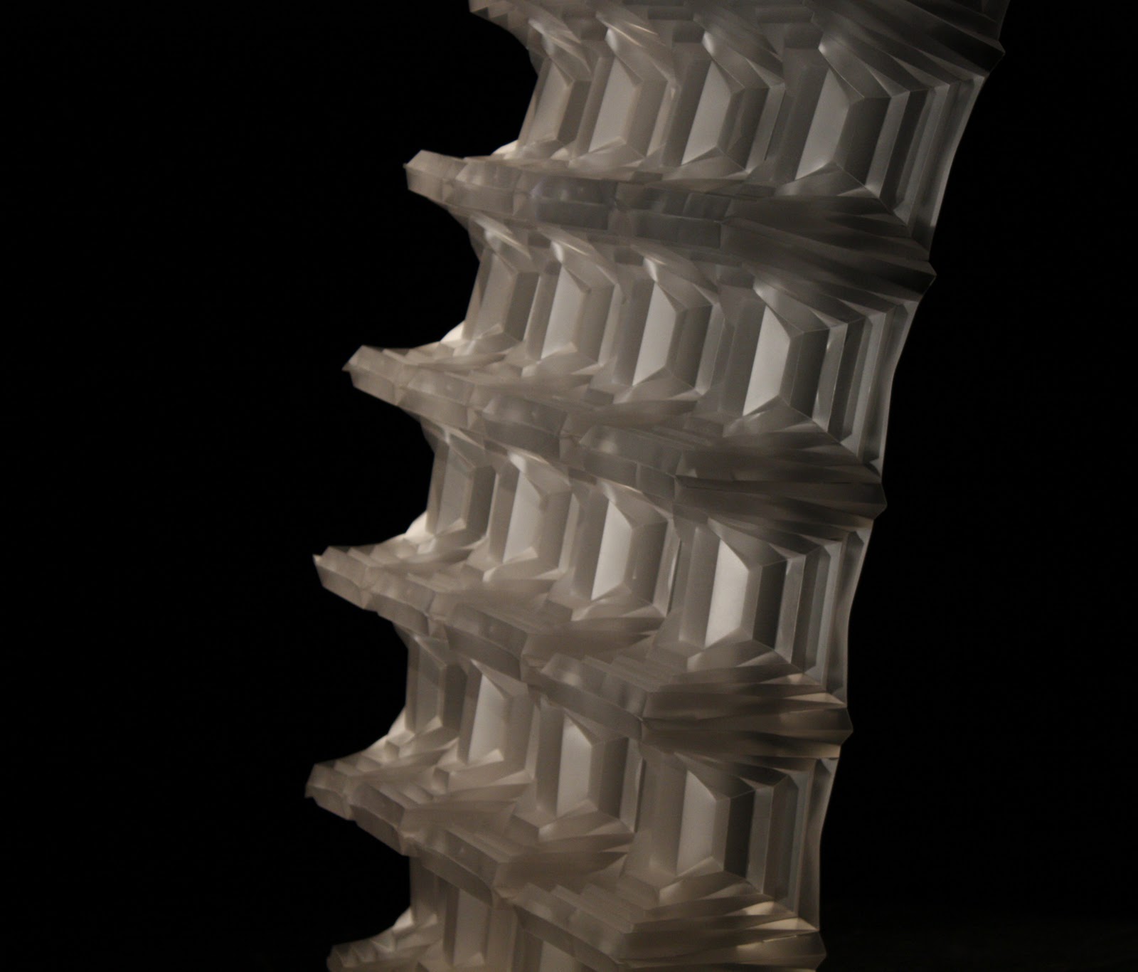 Digital Fabrication: Parallel Pleated Origami Arch - Mathew Schwartz