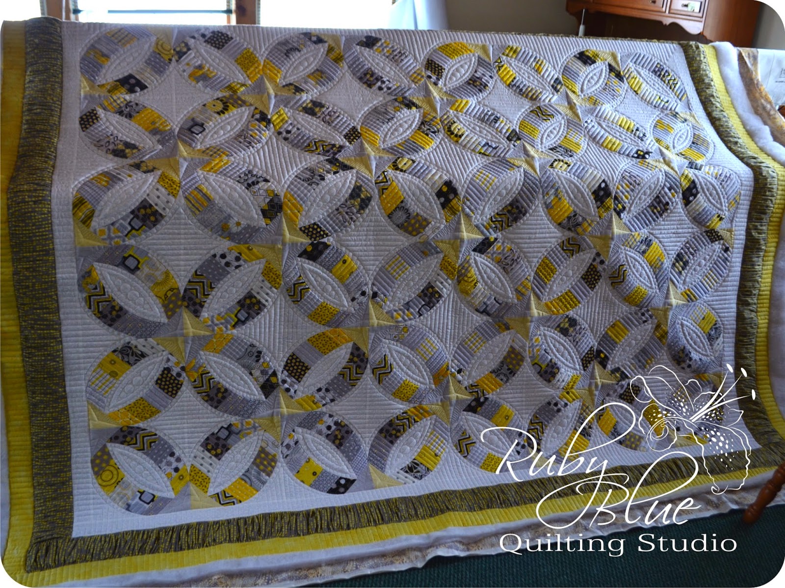 Ruby Blue Quilting Studio: Machine Quilting: Metro Rings