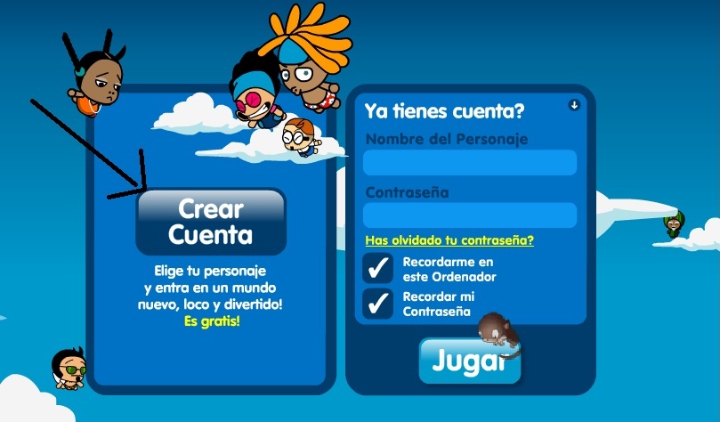 Boombang: Boombang - Crear cuenta