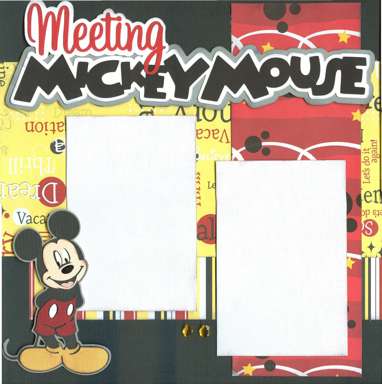 Paper Creations by Tami: Meeting Mickey Mouse!