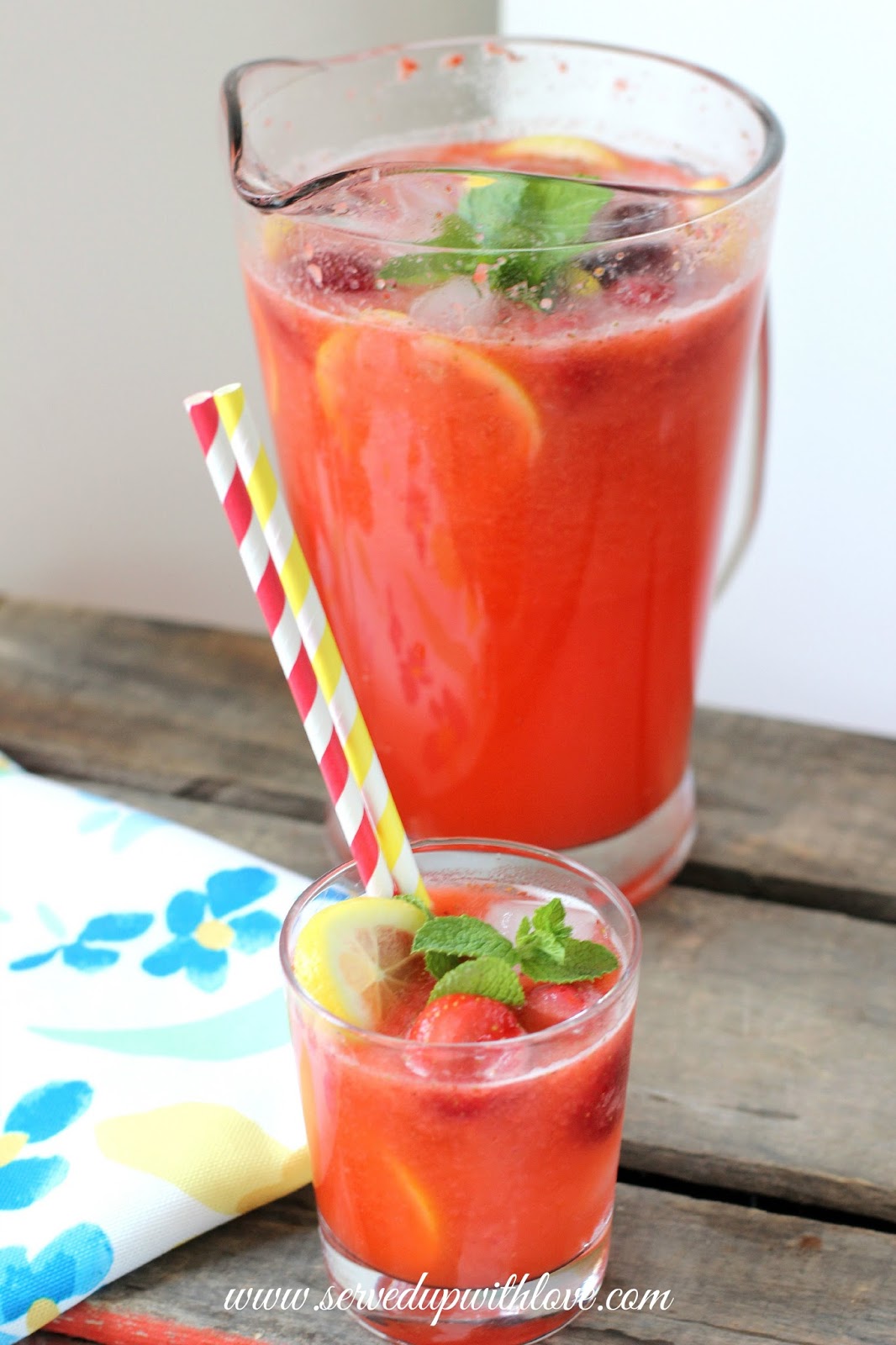 Served Up With Love: Fresh Strawberry Lemonade