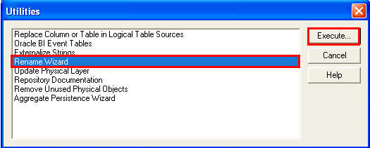 Rename Wizard in OBIEE