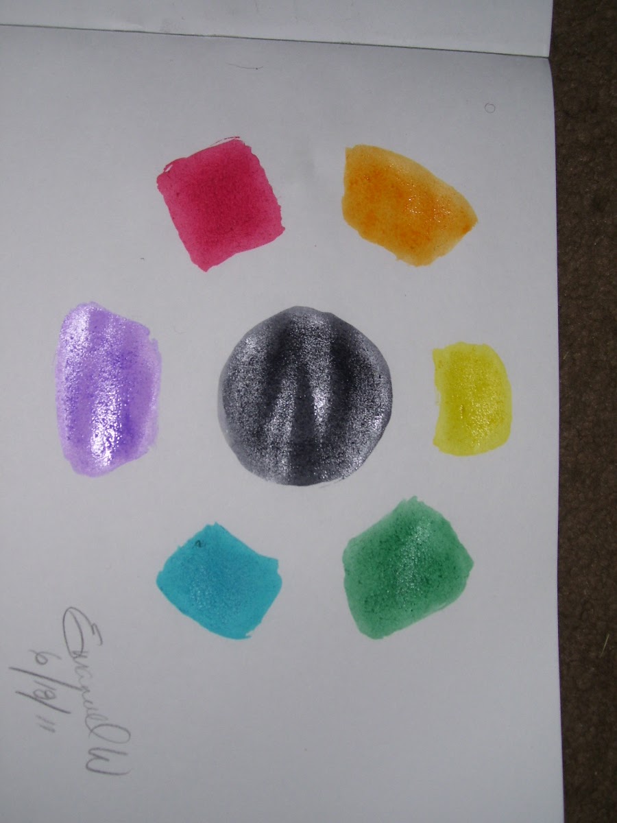 Art: Week Four Value Scale and 6-step Color Wheel