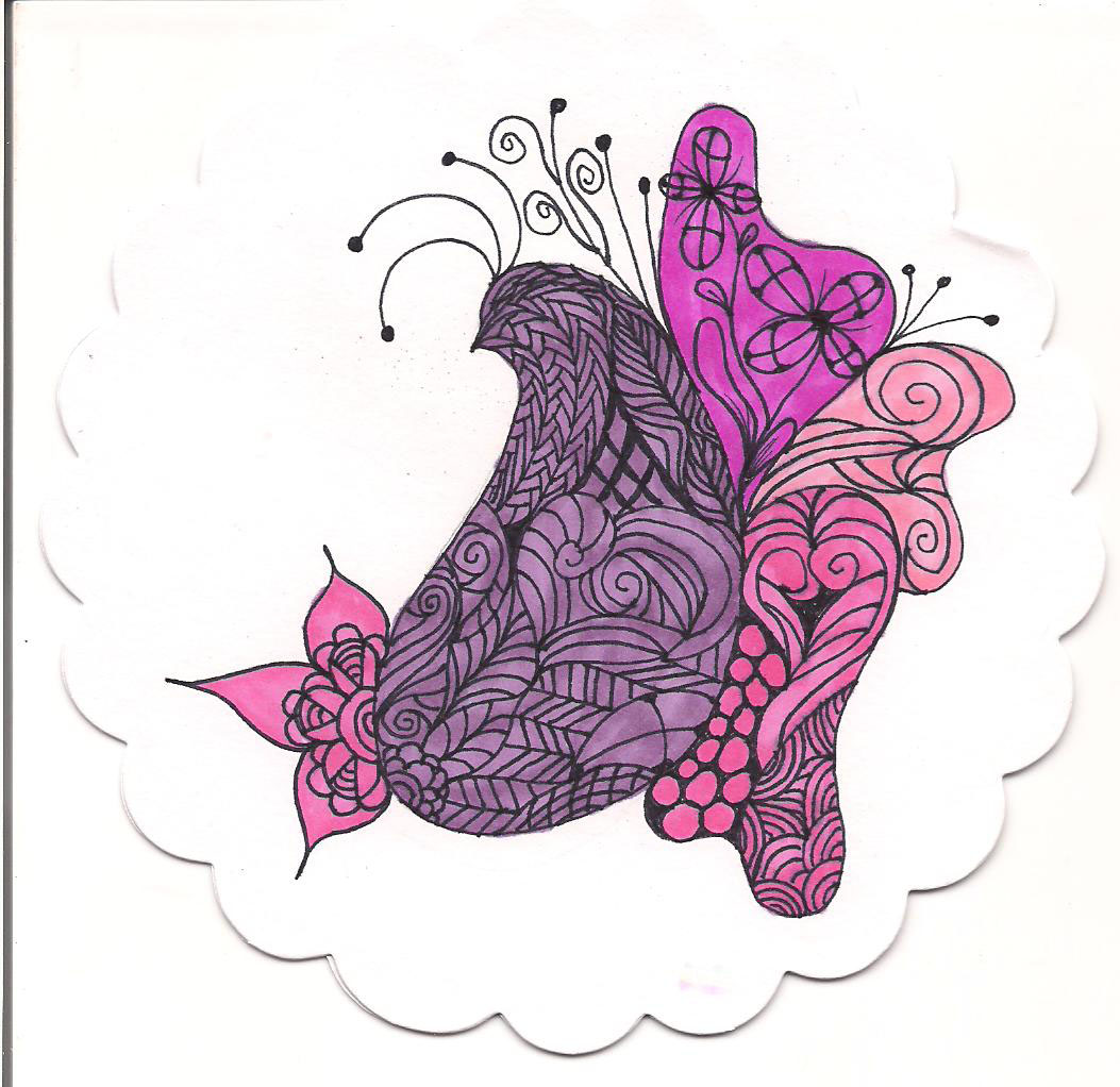 Knitting II: Paisley Zentangle