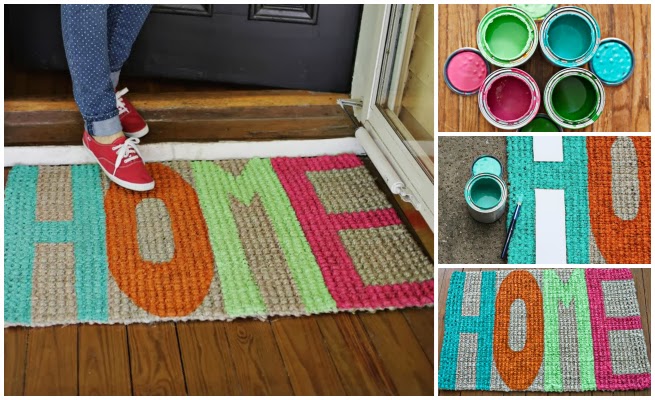 Diy paint door mat - Diy Fun World