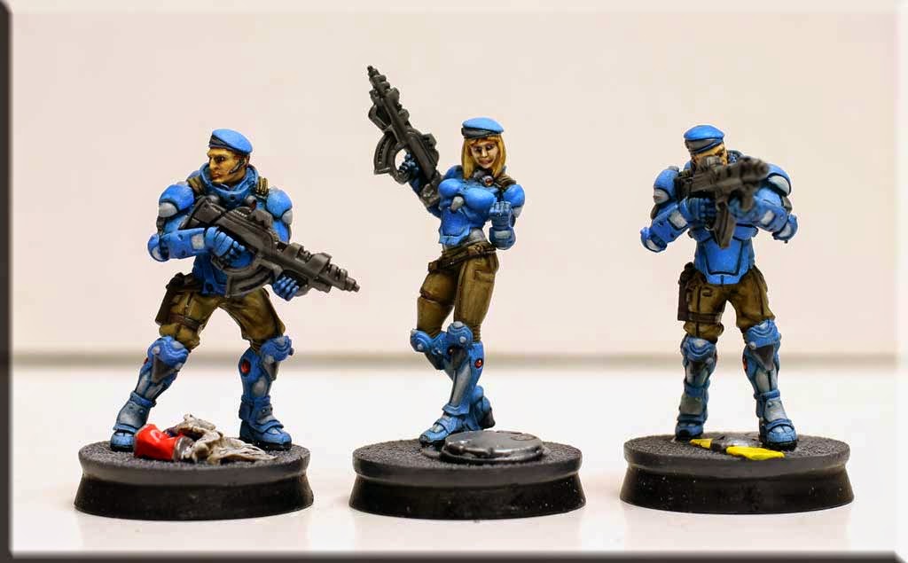 Fawcett Avenue Conscripts: Infinity - Panoceania test figures