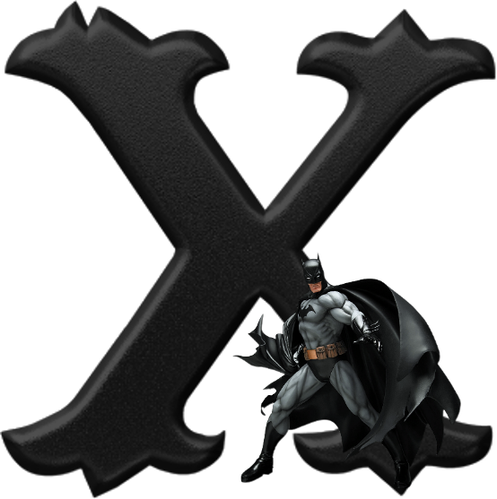 Abecedario Negro con Batman. Batman Alphabet. - Oh my Alfabetos!