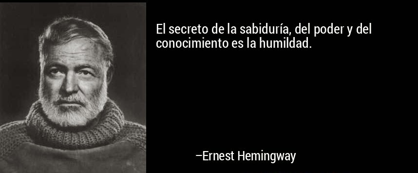 Cuaderno de bitácora: La humildad del sabio