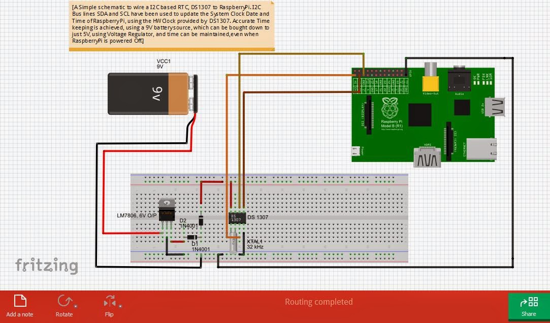Random Stuff: Interfacing RaspberryPi with DS1307,I2C based Real Time Clock.