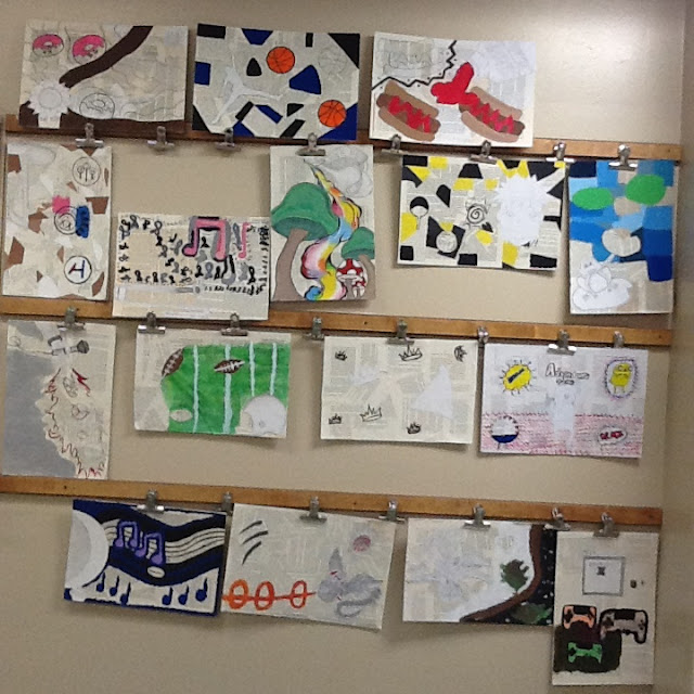 The Red Desk Art Room: Mixed Media Compositions