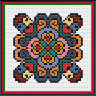 The world according to Ági: Colouring pattern in cross stitch