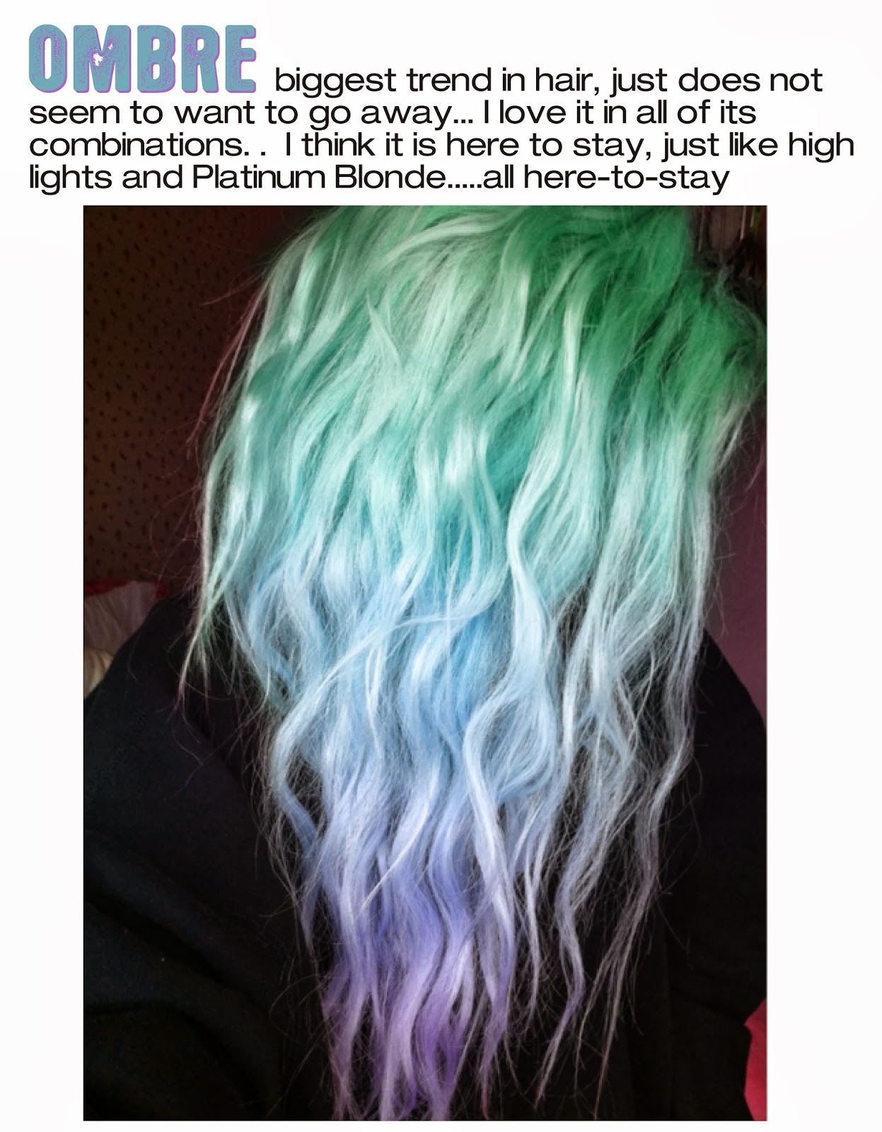 Reverse Ombre Blue