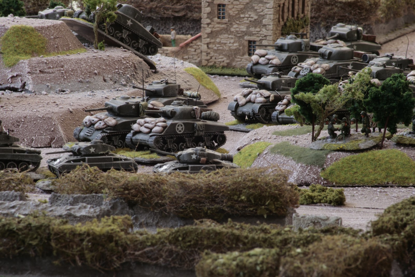 Wargame Holidays: Normandy 1944 - shots of one of the games Part 1