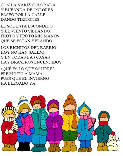 El Rincon de la Maestra Jardinera: Poesias del INVIERNO