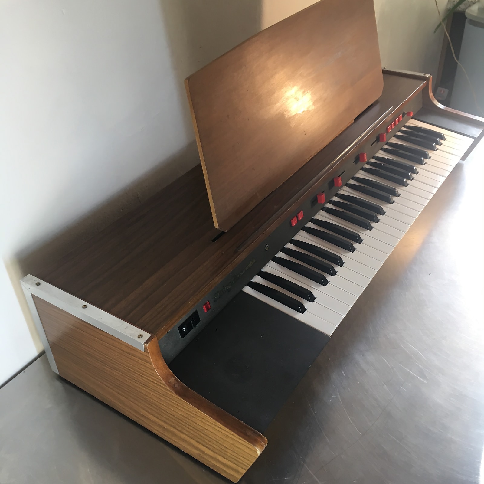 MATRIXSYNTH: ARP Solina String Ensemble SN 0093141 w/ Music Sheet Stand