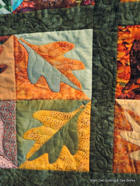 Night Owl Quilting & Dye Works: Turning Leaves