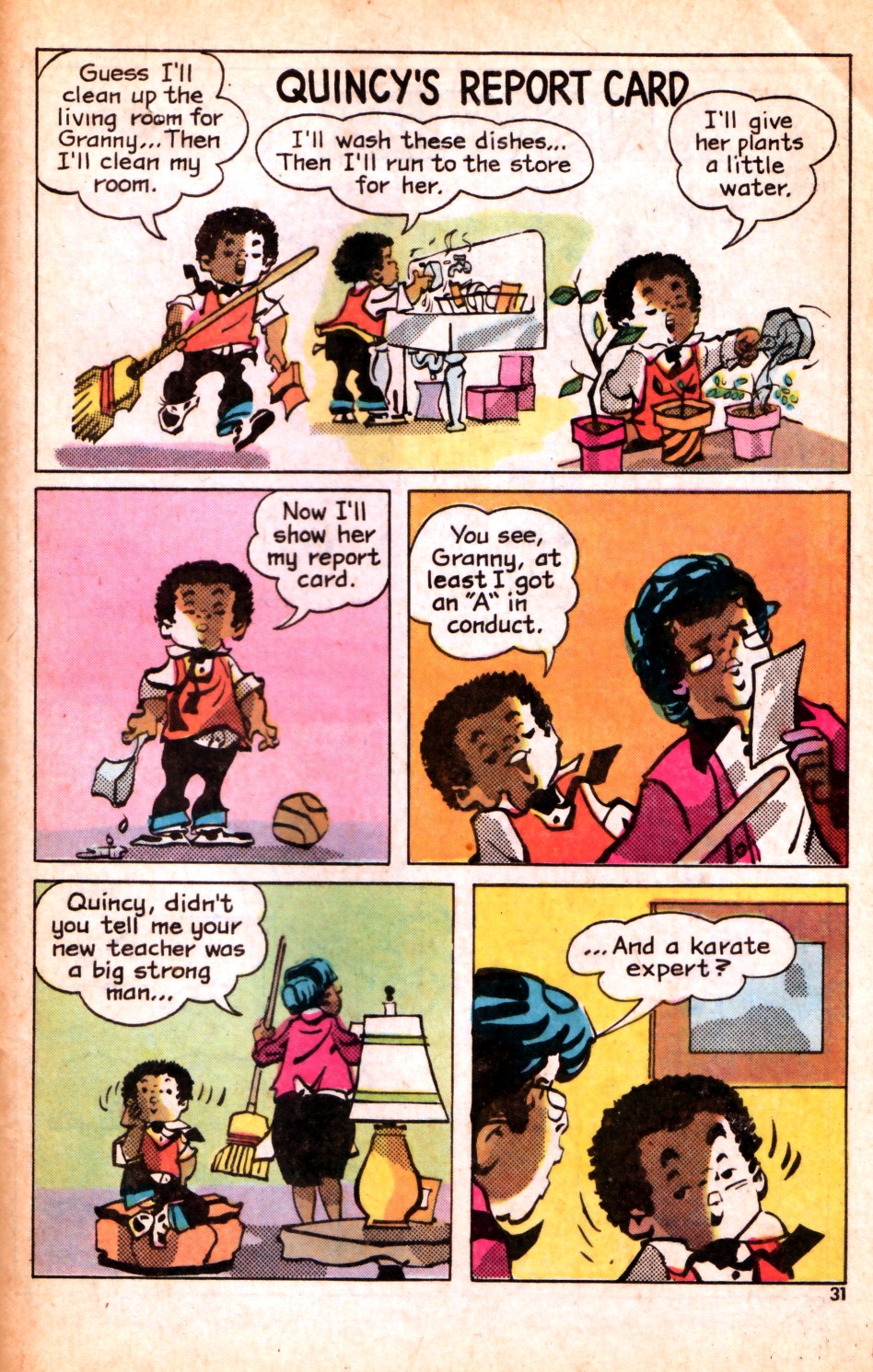 Mike Lynch Cartoons: 1977: Another QUINCY Comic Book Part Two