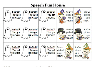 Speech Fun House: Articulation Game - Halloween Candies