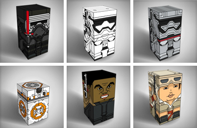 Star Wars : The Force Awakens Squatties Paper Toys | Paperized Crafts