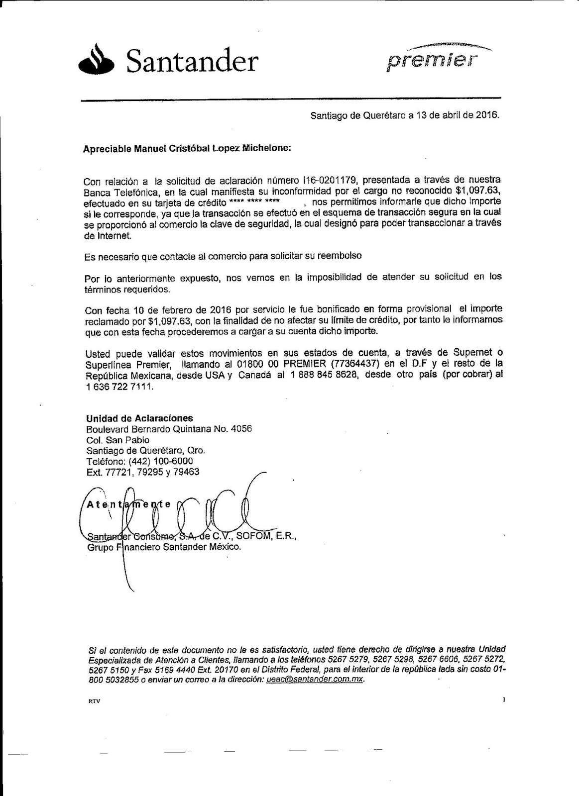 Cartas De Credito Banco Santander - prestamos personales para microempresas