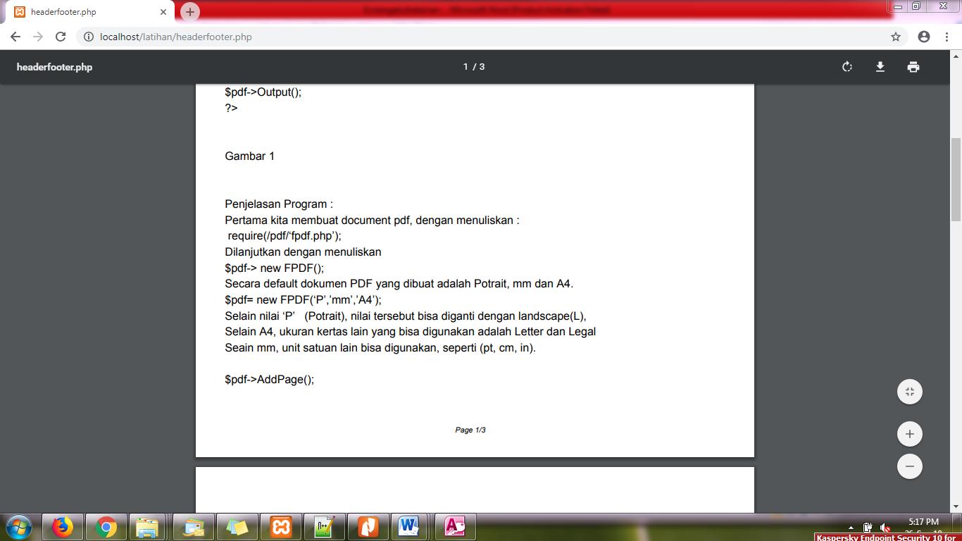 Tutorial Membuat dokumen PDF dengan PHP menggunakan library FPDF ...