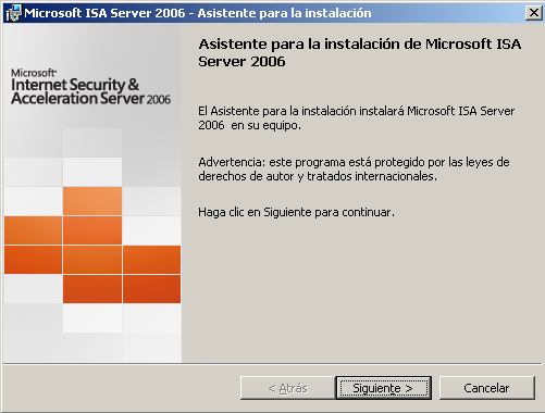 Mundo de Redes: Instalación de ISA Server en Windows Server 2003