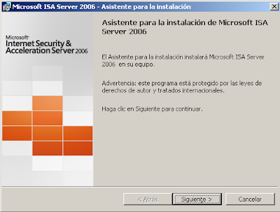 Mundo de Redes: Instalación de ISA Server en Windows Server 2003