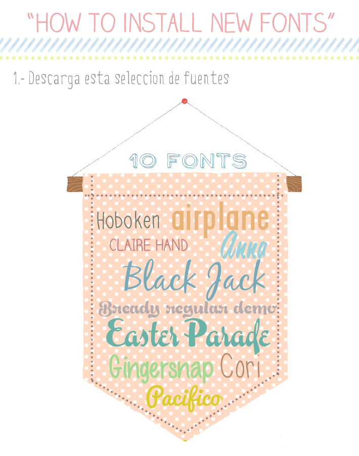 Como instalar fuentes en tu ordenador - How to install fonts | Aubrey ...