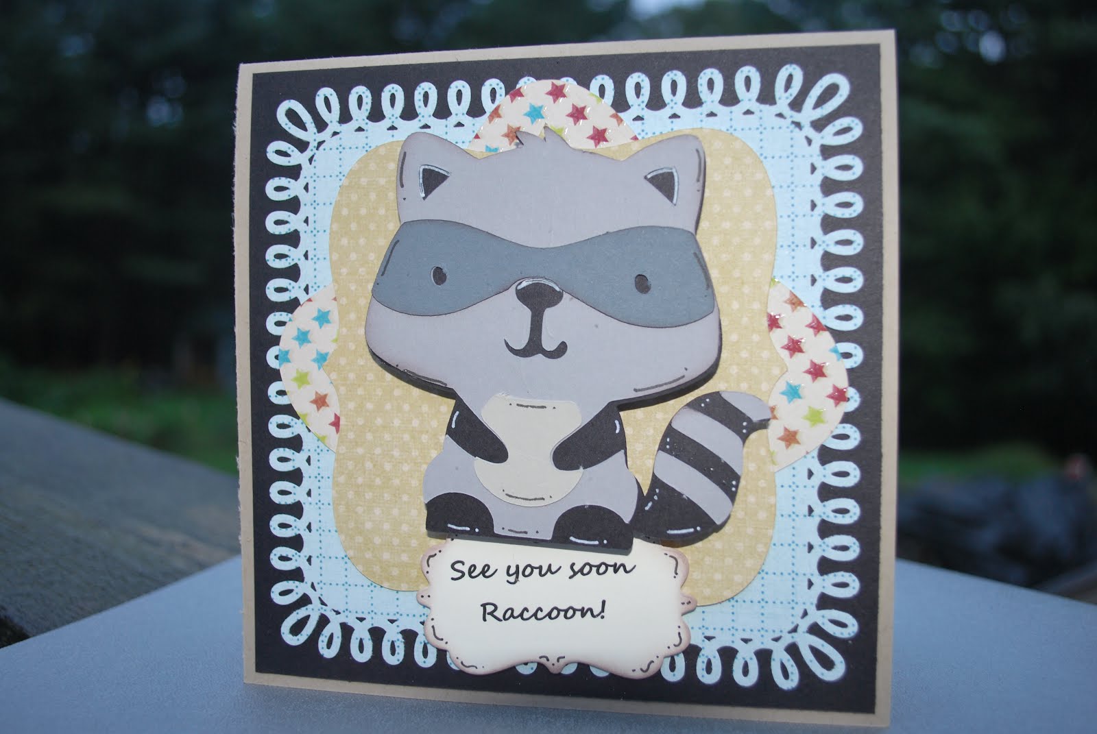 Crafty Peep D: Exploring Cricut Daily - See you soon Raccoon
