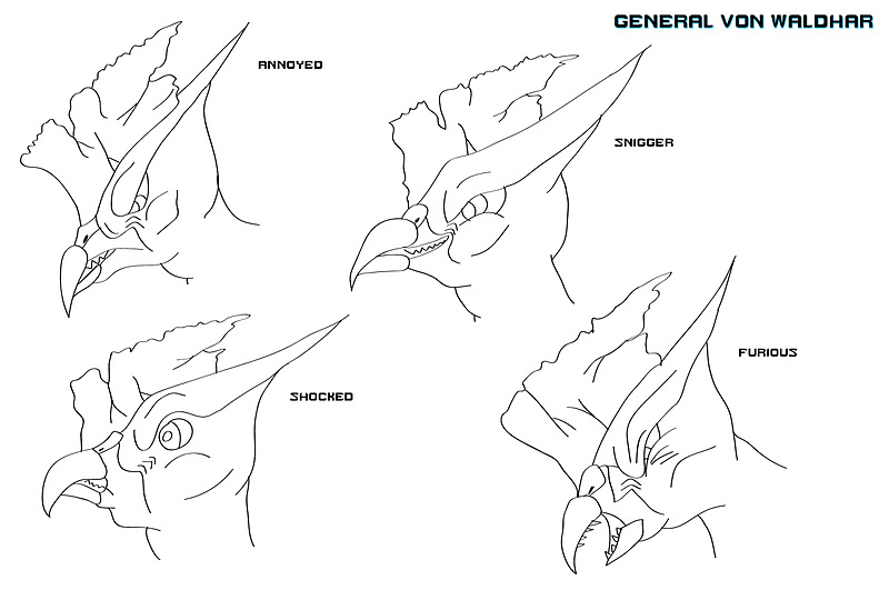 Katy J Negus. BA Hons. CG Arts & Animation: Villain Face Expressions