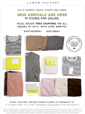 J.Crew Aficionada: J.Crew Email: Shop it first: new fall arrivals ...