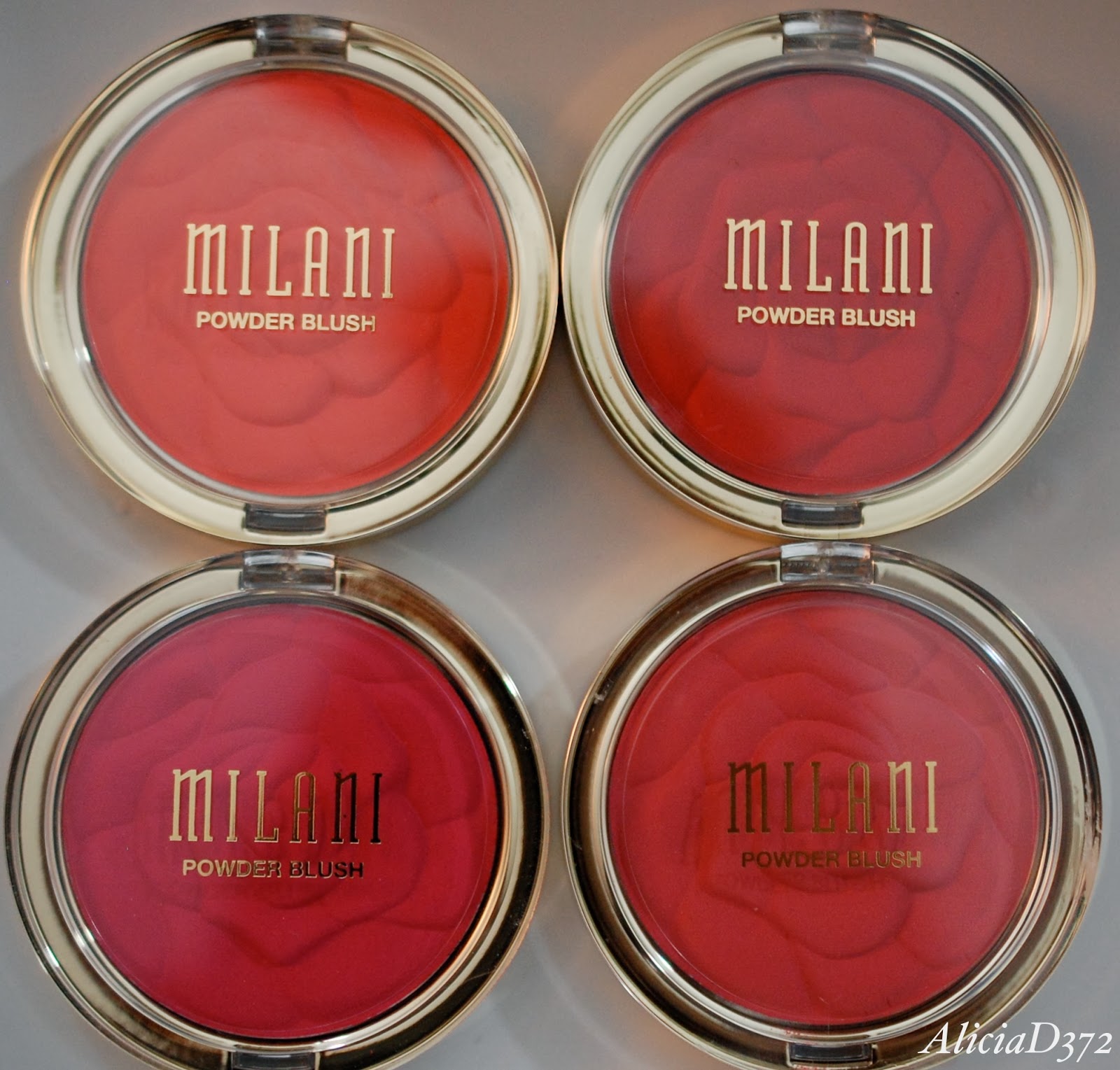 AliciaD372 : Review & Swatches: Milani Rose Powder Blushes!