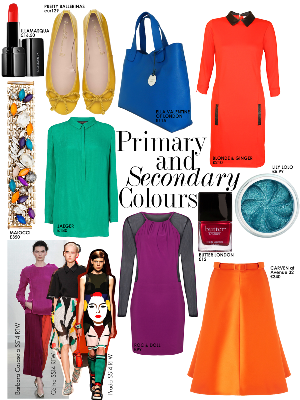 SS14 Trend - Primary and Secondary Colours - by Sarah-Hayley Owen