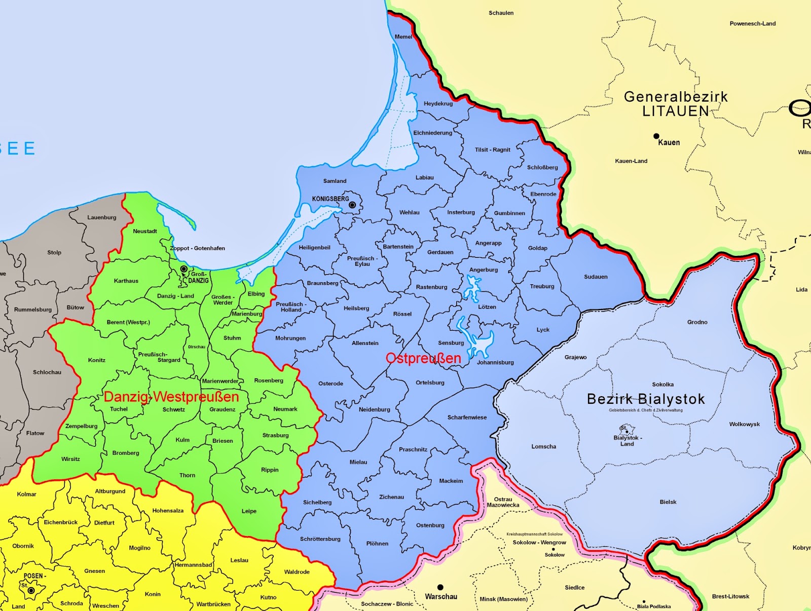 Pruski Horyzont: Prusy w świetle podziałów administracyjnych cz.2 ...