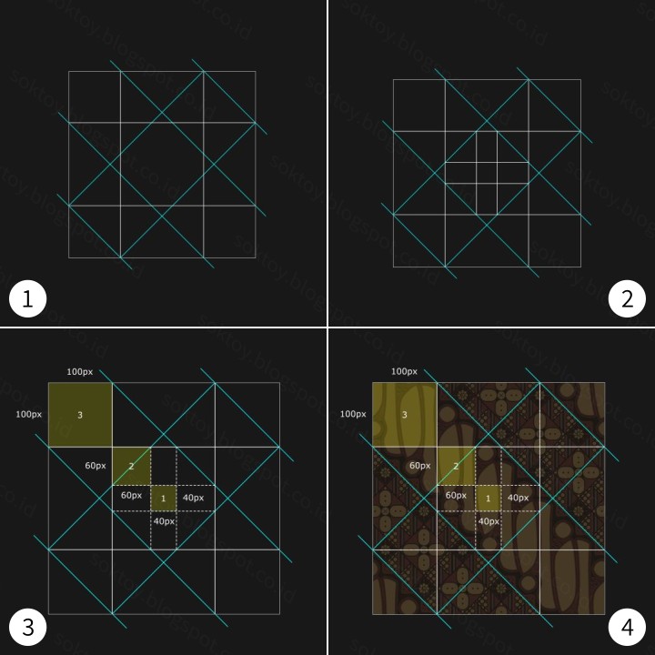 Vector Batik Seamless Pattern in Inkscape