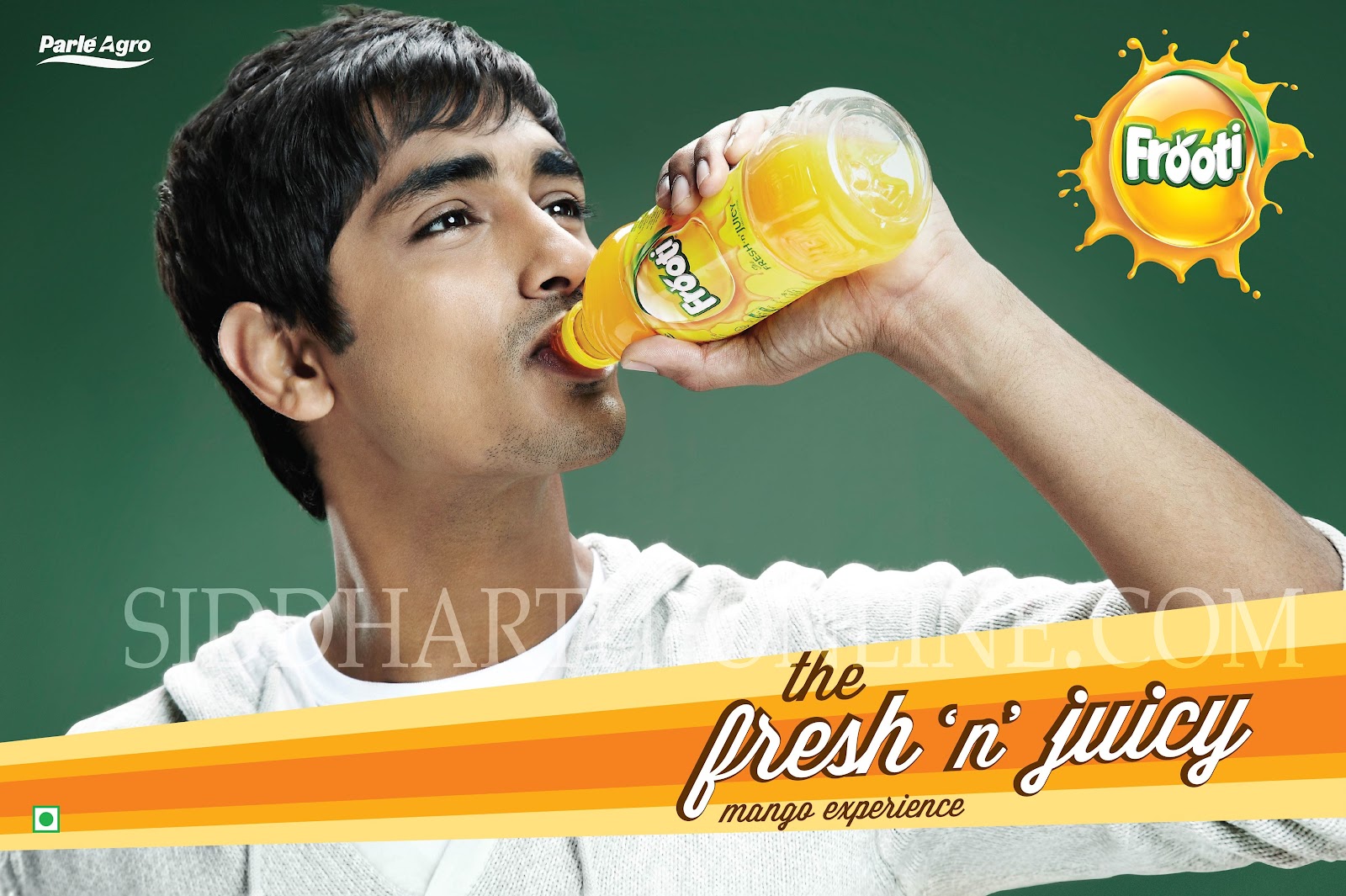 Siddharth Fanpage: Siddharth's Frooti Ad's