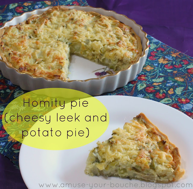 Homity pie (cheesy leek and potato pie) - Easy Cheesy Vegetarian