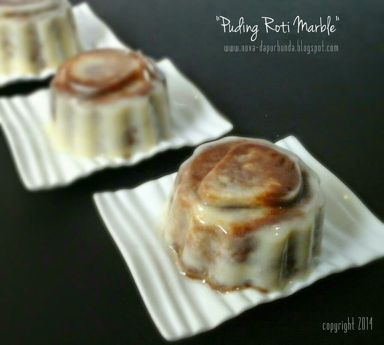 Dapur Bunda : Enjoy Your Homemade: "Puding Roti Marble"