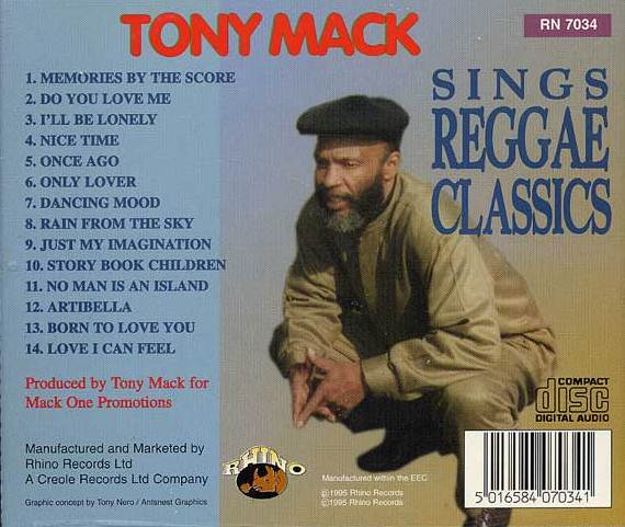 REGGAE: Tony Mack - Sings Reggae Classics (1999)
