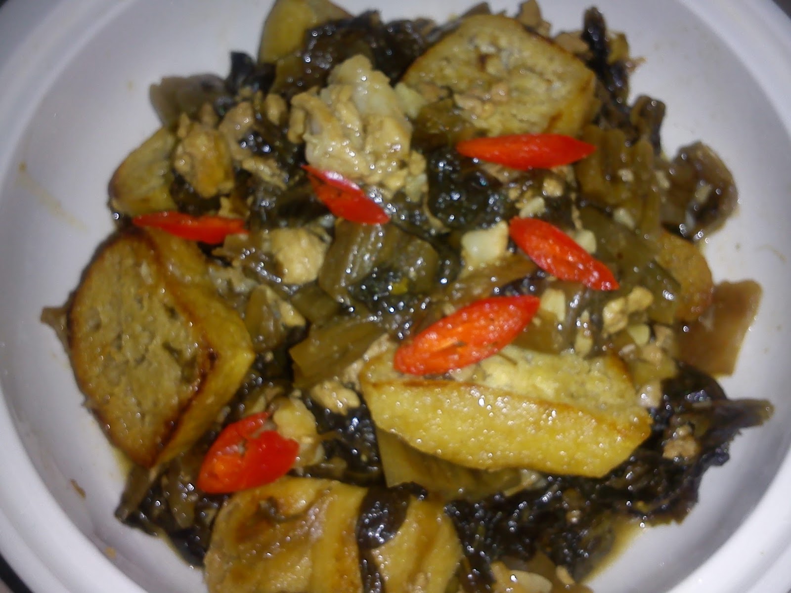 Cooking Pleasure: BRAISED TAUPOK WITH MEI CAI