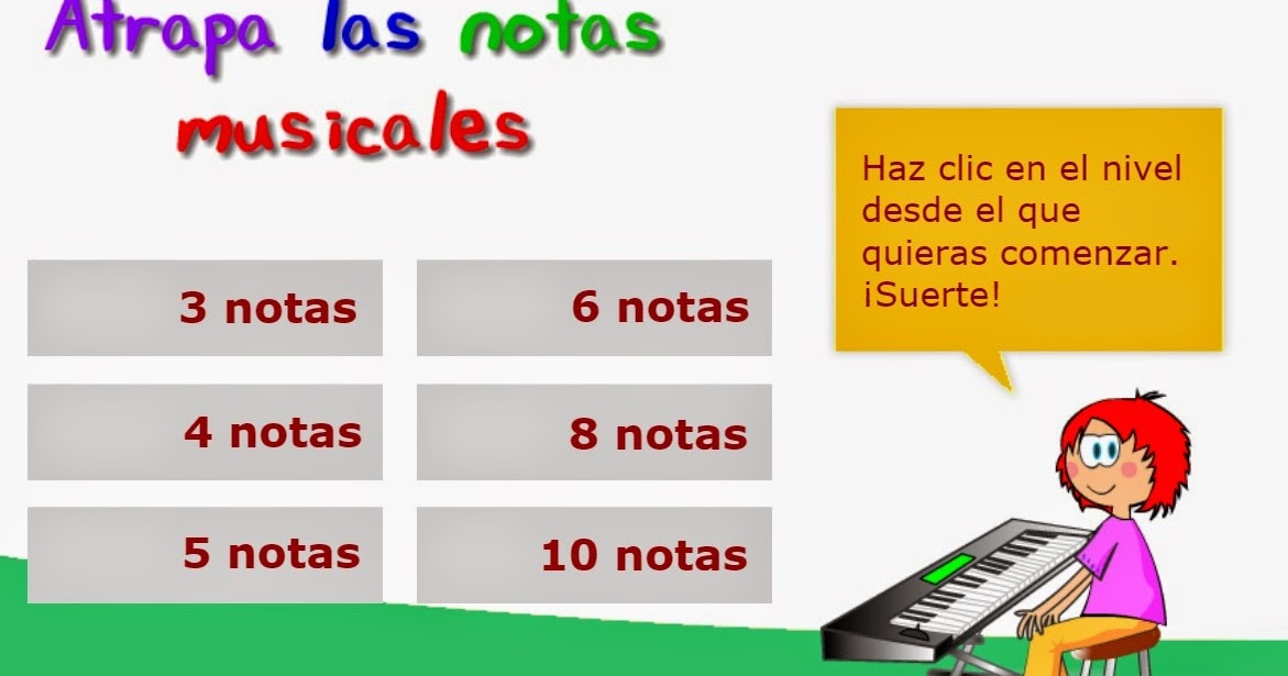 Clave de Sol.: JUEGO ATRAPA LAS NOTAS MUSICALES
