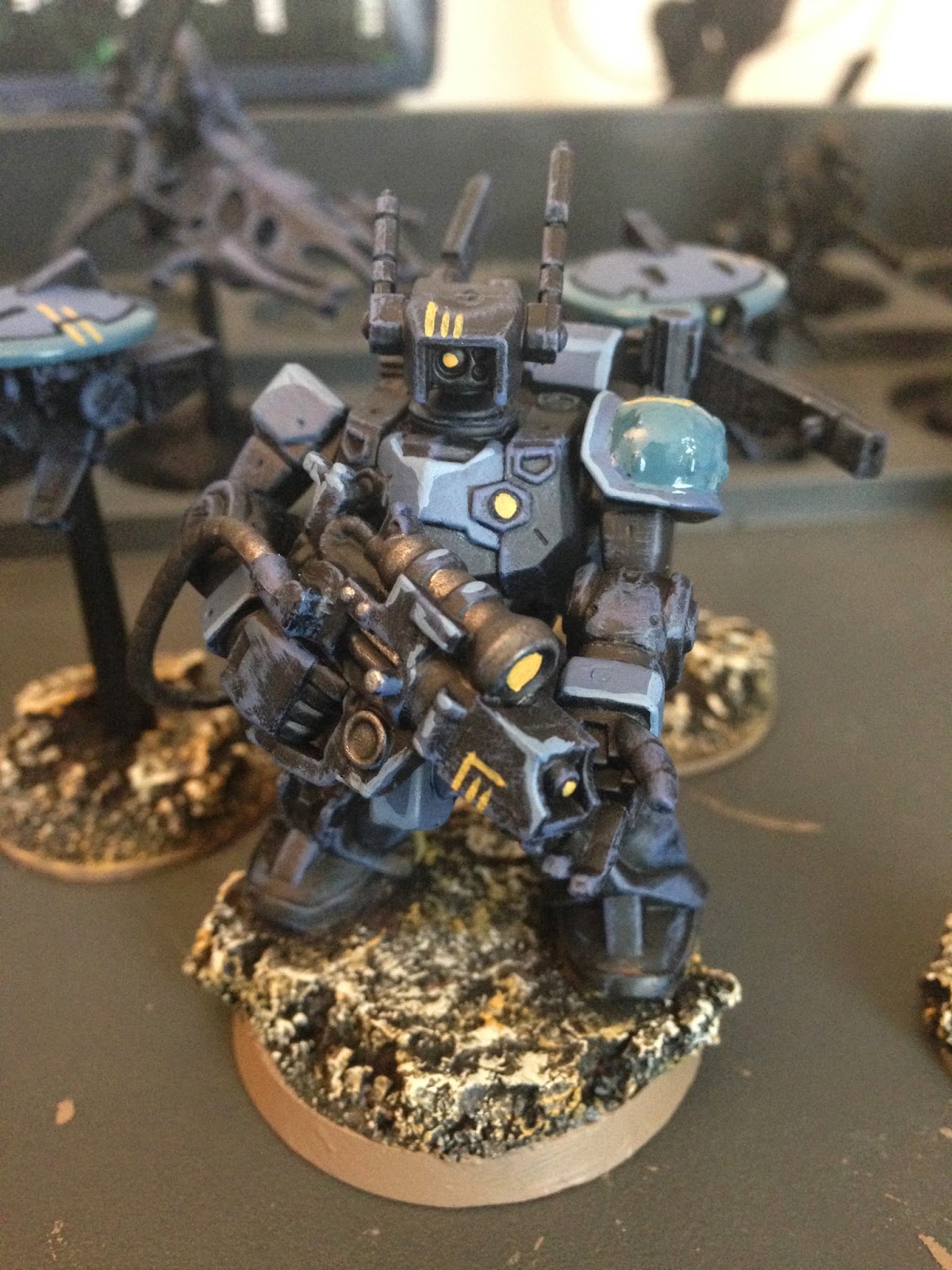 Kris Wall Minis: Some More Work Done on the Tau Sniper Drone Team