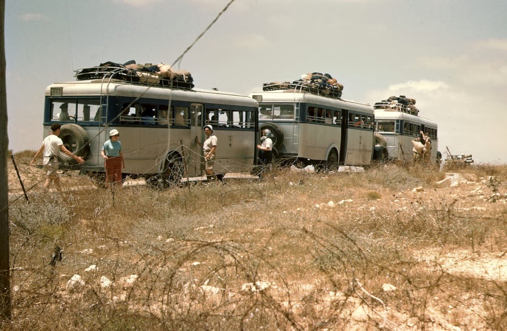 Buses in Israel in the 1950's ~ Vintage Everyday