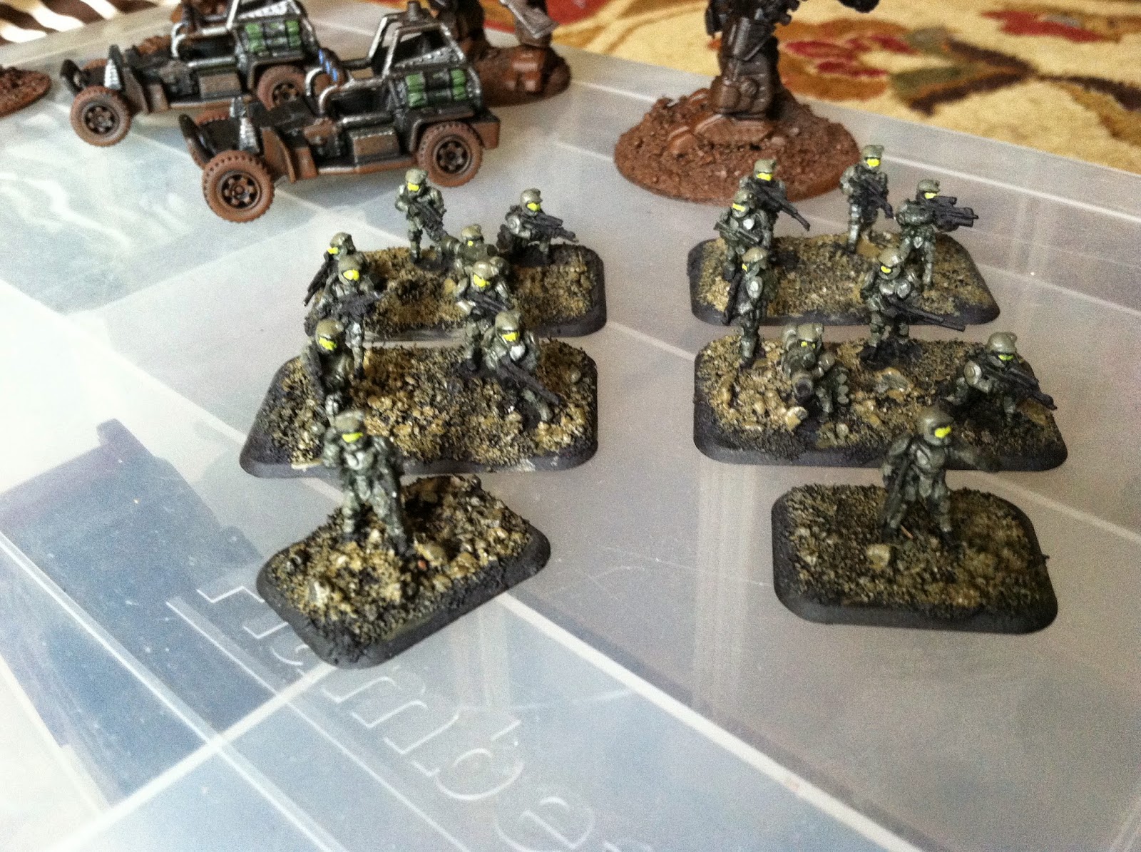 The WarPig: Gruntz 15mm: Terran Alliance Marines WIP