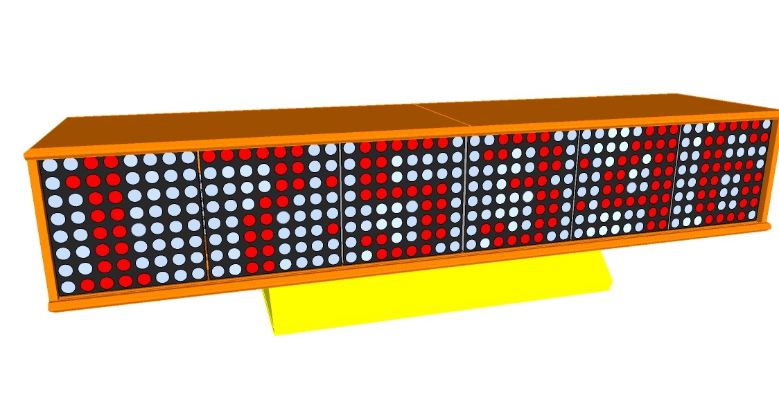 Zalophus's DesignHouse: LED Matrix Bar Weather Station V1 - 3D Modeling