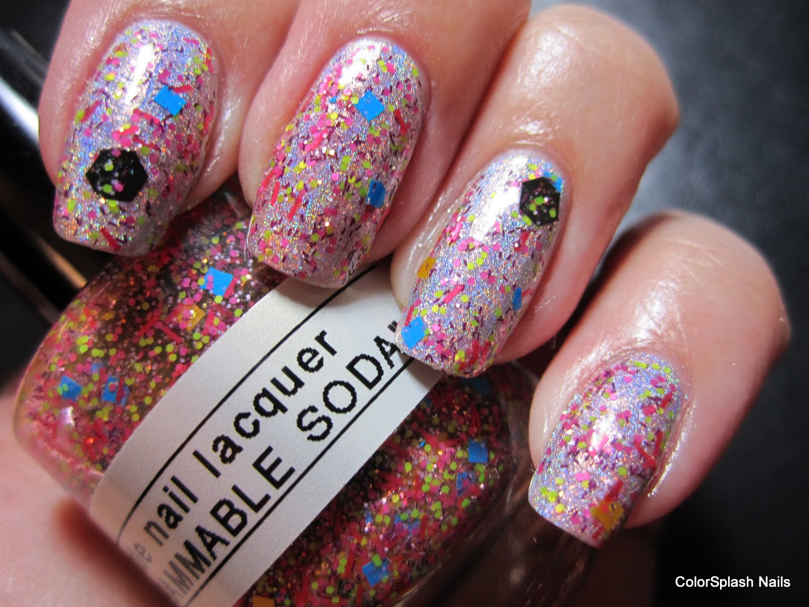 Colorsplash Nails: Sparkle Nail Lacquer "Programmable Soda"