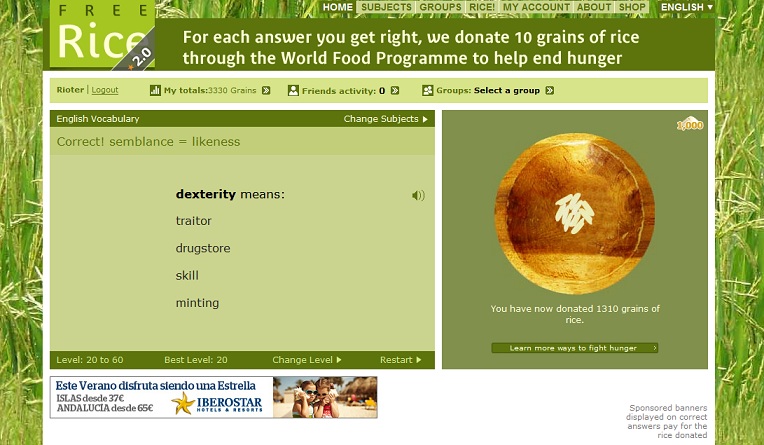 .~.Rioter's Mind-fuck! ...: Free Rice